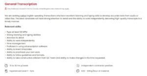 Daily Transcription Review: Earn $66 per Audio Hour Transcription Jobs ...