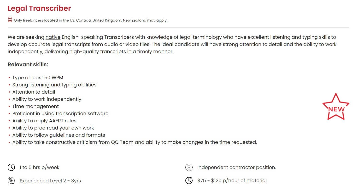 Daily Transcription Review: Earn $66 per Audio Hour Transcription Jobs ...